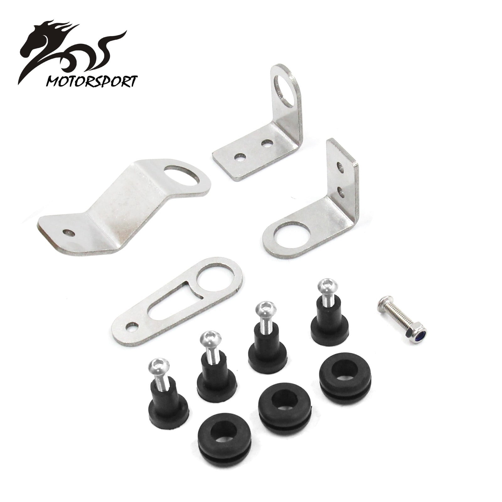 LEXSOMEO 1 Set Of Bolt-On Radiator Bracket Kit Metal Radiator Mounting ...