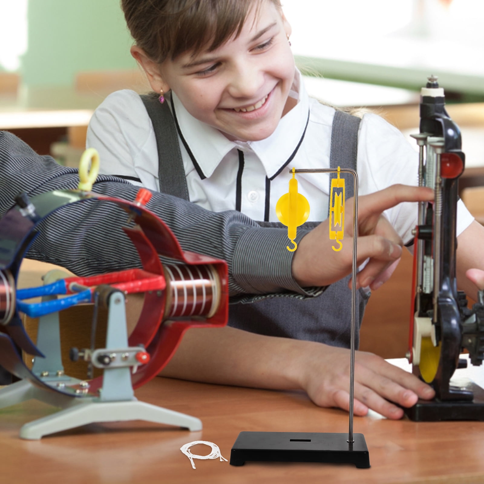 LEXSOMEO 1 Set Pulley System Kit Physics Teaching Set Teaching Tools ...