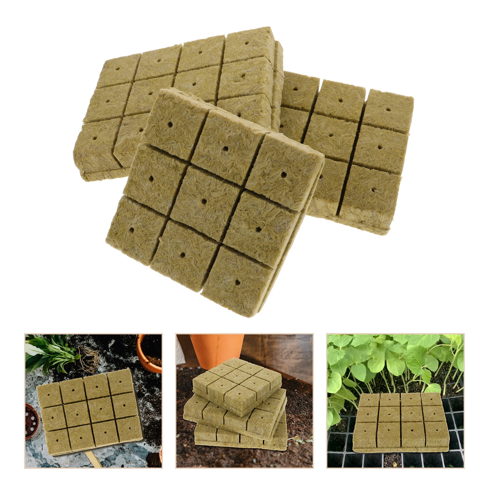 LEXSOMEO Seed Starter Kit 1 Set Soilless Hydroponic Growing Media Cubes ...