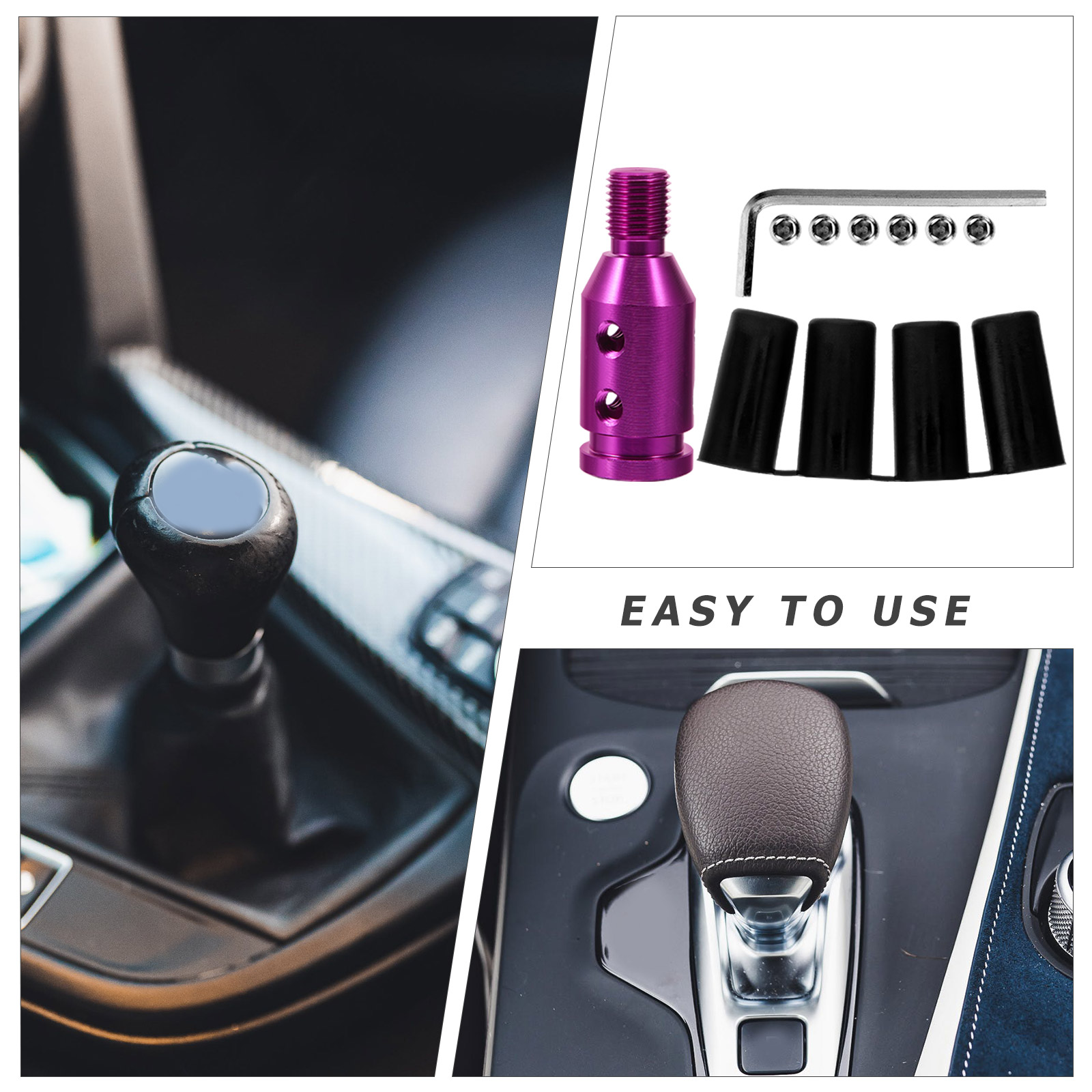 LEXSOMEO 1 Set Shift Knob Adapter Shifter Knob Retainer Gear Shift Knob ...