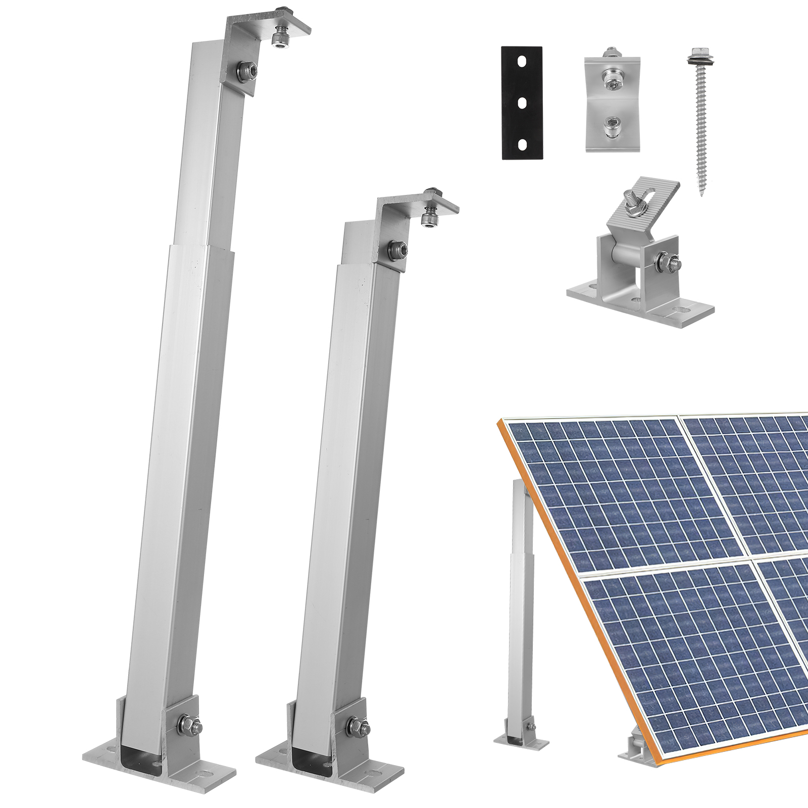 LEXSOMEO 1 Set Solar Panel Bracket Adjustable Solar Panel Mount Bracket ...