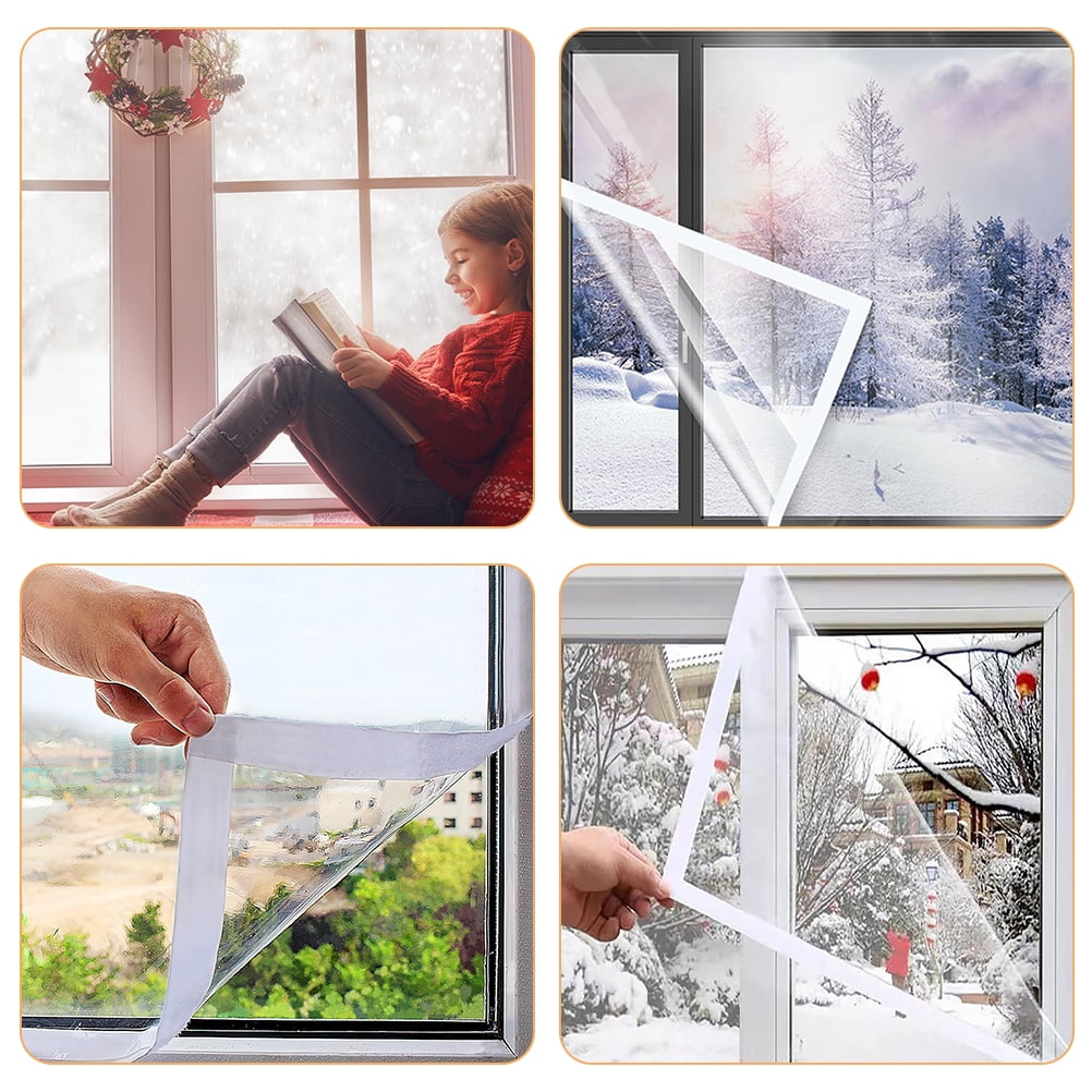 LEXSOMEO 1 Set Window Insulation Kit Home Window Windproof Screen ...