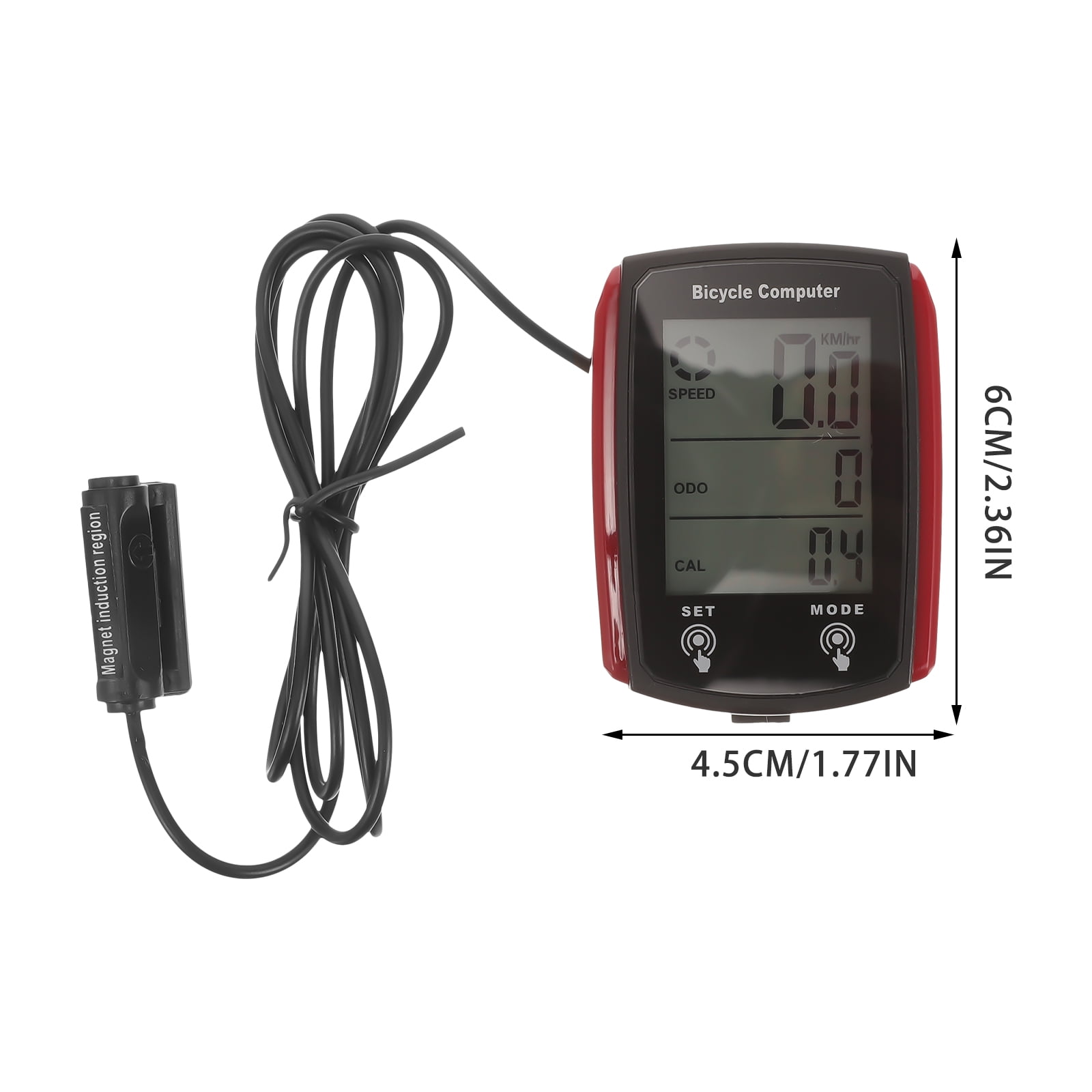 RENACLIPY Biking Speed Meter Waterproof PC+ABC Shell 1 Set - Walmart.com