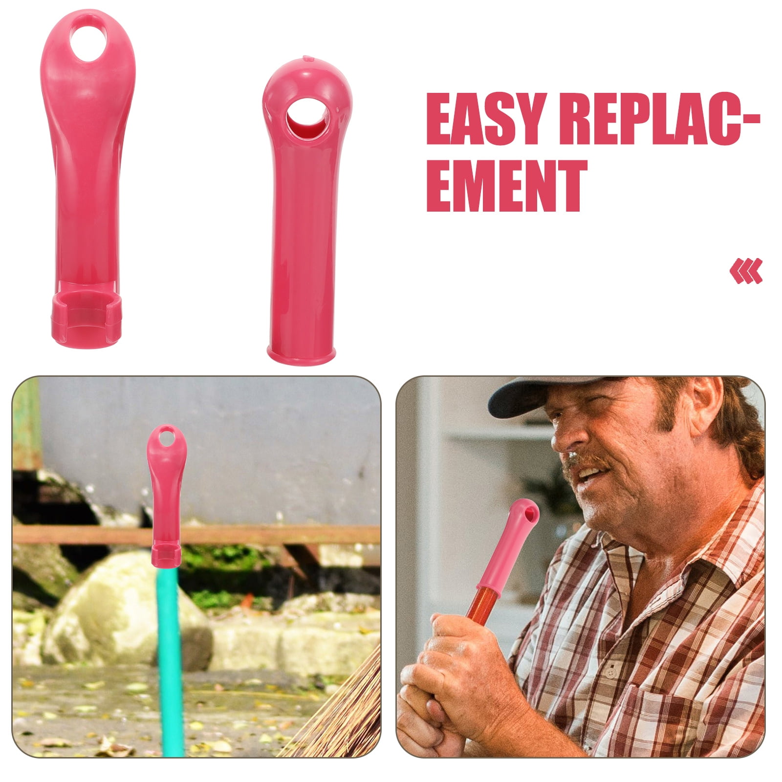 LEXSOMEO 1 Set of Broom Handle End Cap Dustpan Broom Rod Handle Dustpan ...