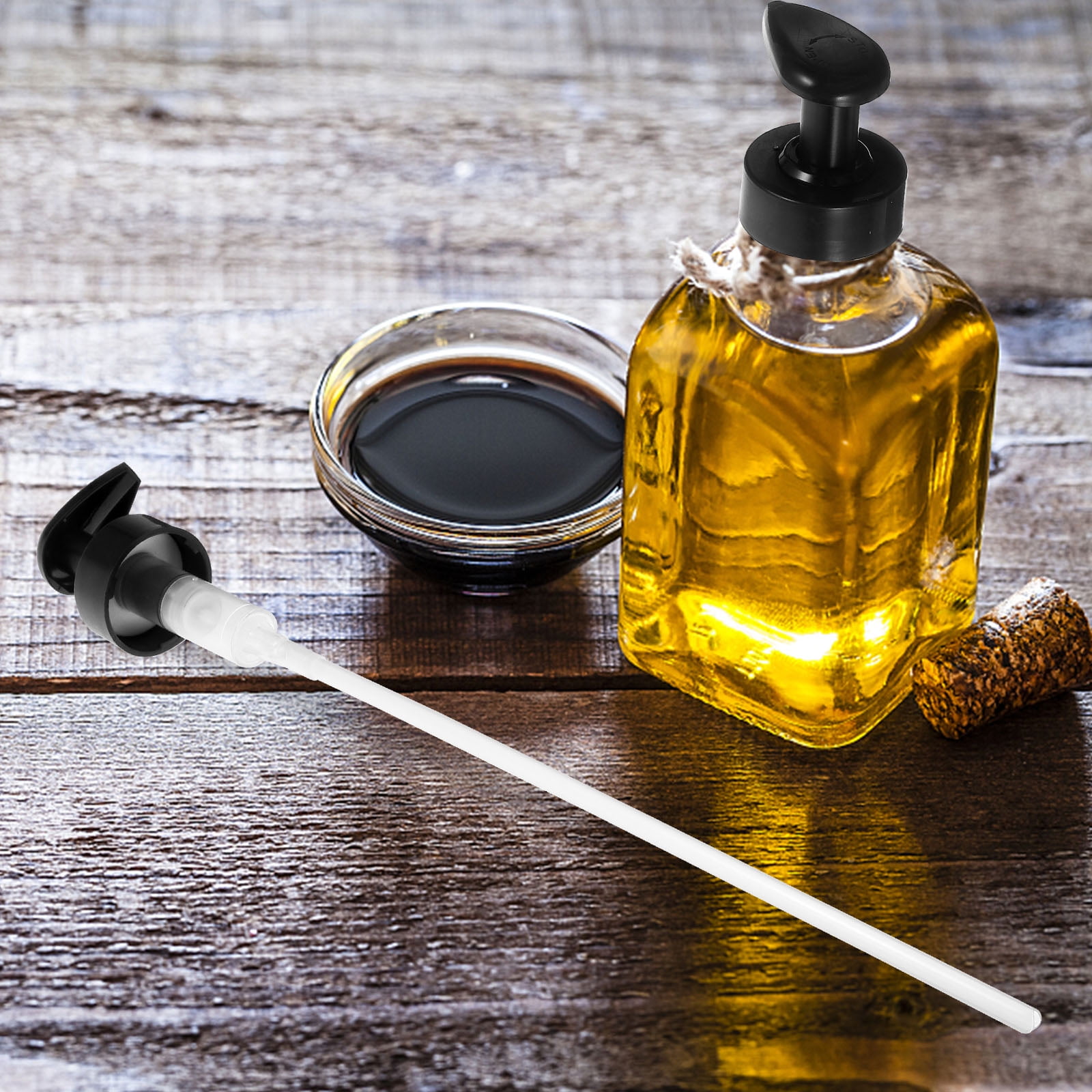 LEXSOMEO 1 Set of Soy Sauce Bottle Dispenser Pump Reusable Ketchup Pump ...