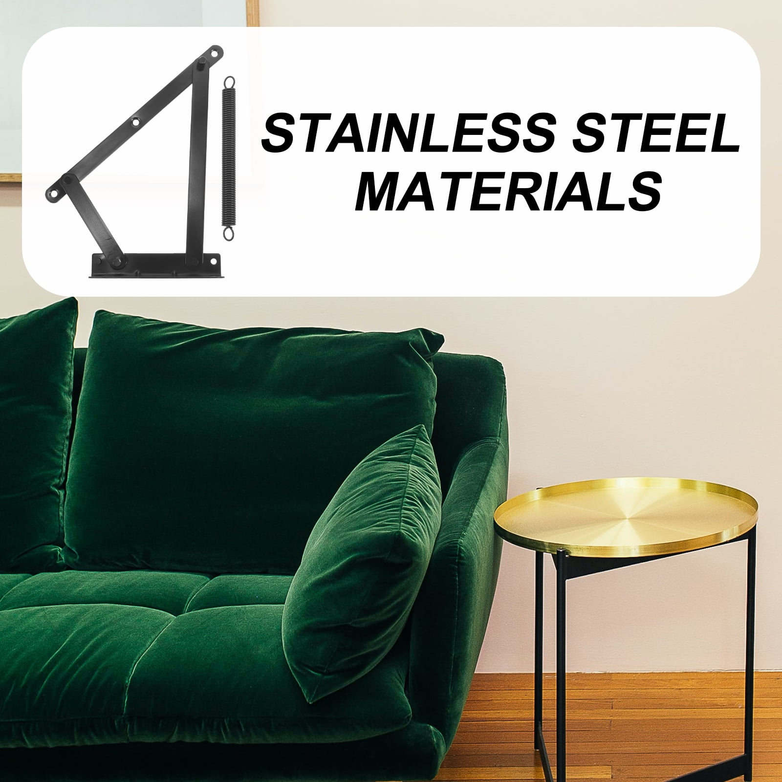 LEXSOMEO 1 Set of Triangular Foldable Lifting Bracket Stainless Steel ...