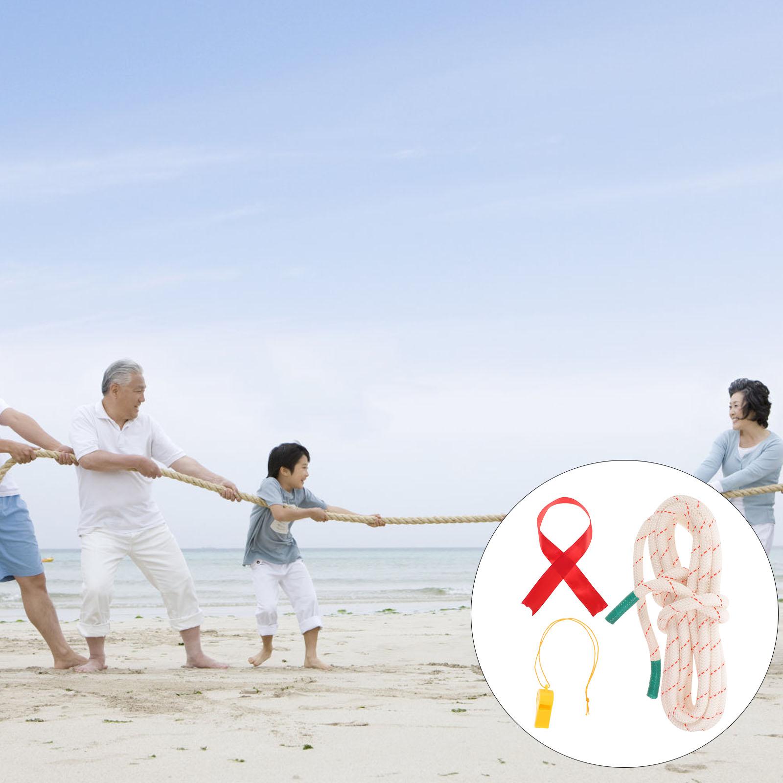 LEXSOMEO 1 Set of Tug of War Game Rope Wear-resistant Party Tug War ...