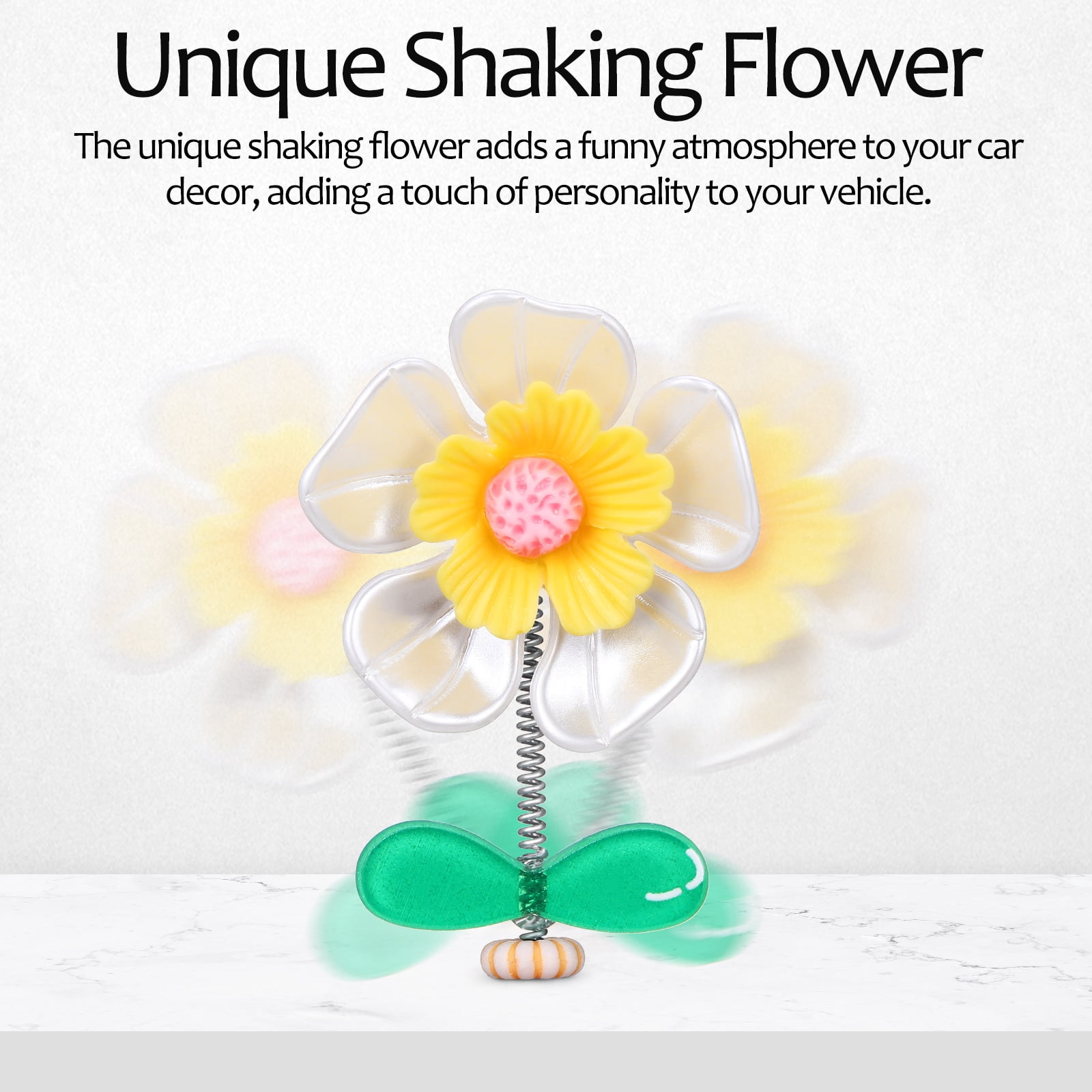 LEXSOMEO 10 Pcs Shaking Flower Car Decor Car Flower Decor Small Flower ...