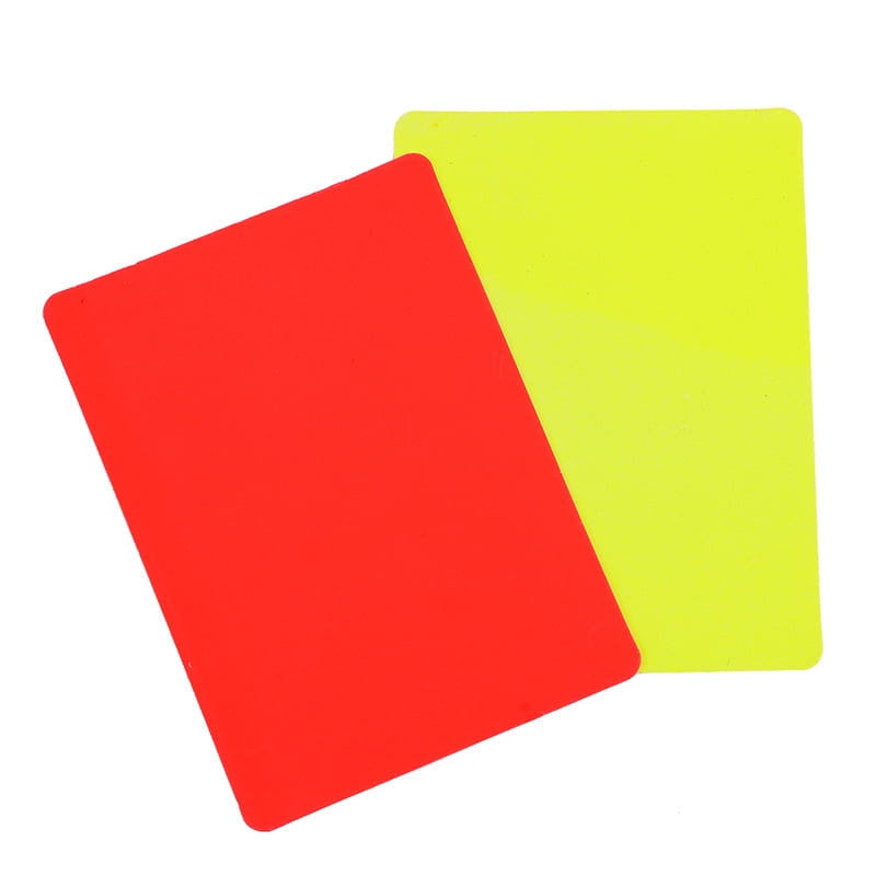 LEXSOMEO 10 Pcs Soccer Referee Card Warning Referee Red And Yellow ...