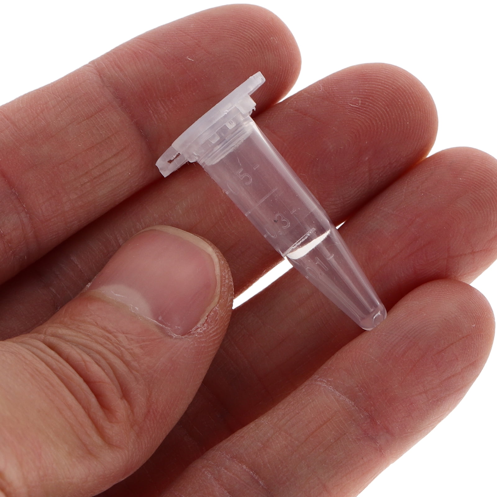 RENACLIPY 1000pcs Storage Test Tubes Clear Plastic Tubes With Caps ...