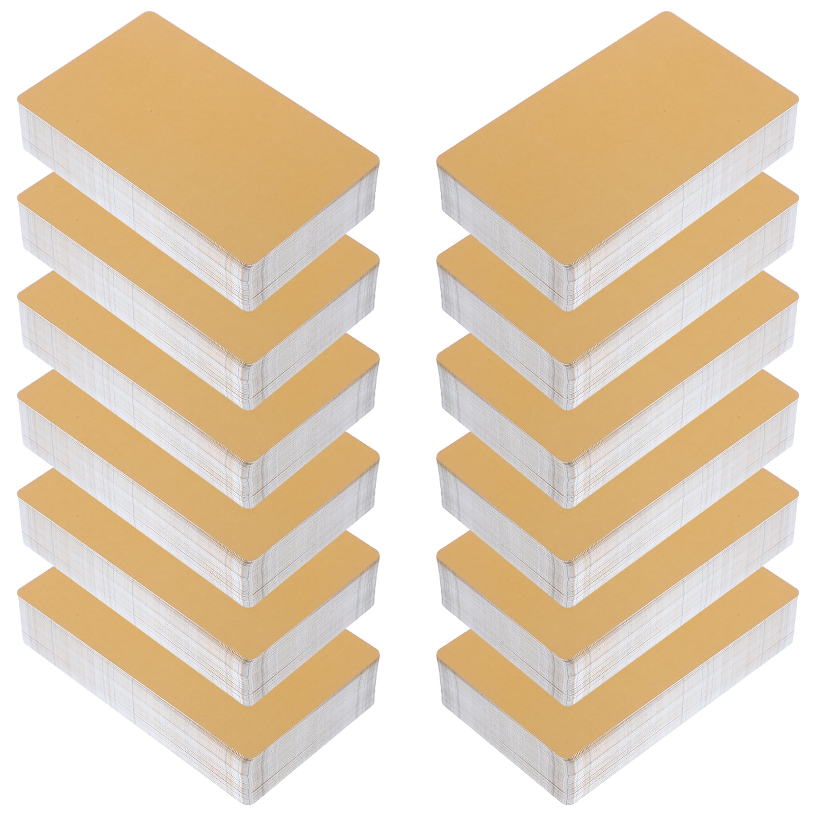 COOPHYA Sublimation Business Card Blanks Golden 100Pcs 3.4x2.1x0.009In ...