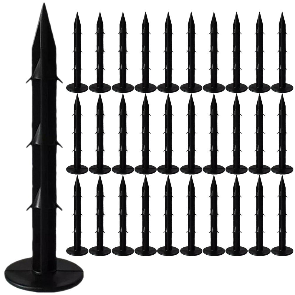 LEXSOMEO 100Pcs Plastic Garden Stake Lawn Ground Nails Garden Ground ...