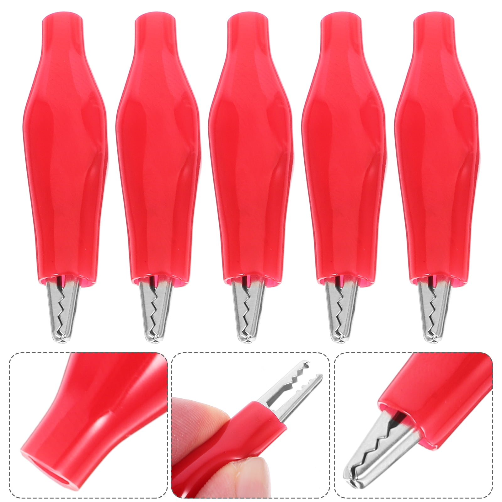LEXSOMEO 100pcs Alligator Clips Wire Testing Clips Small Electrical ...