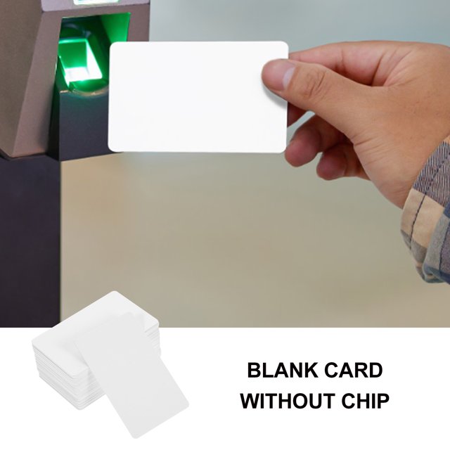 LEXSOMEO 100pcs Blank Pvc Cards For Printing Double Side Printable ...