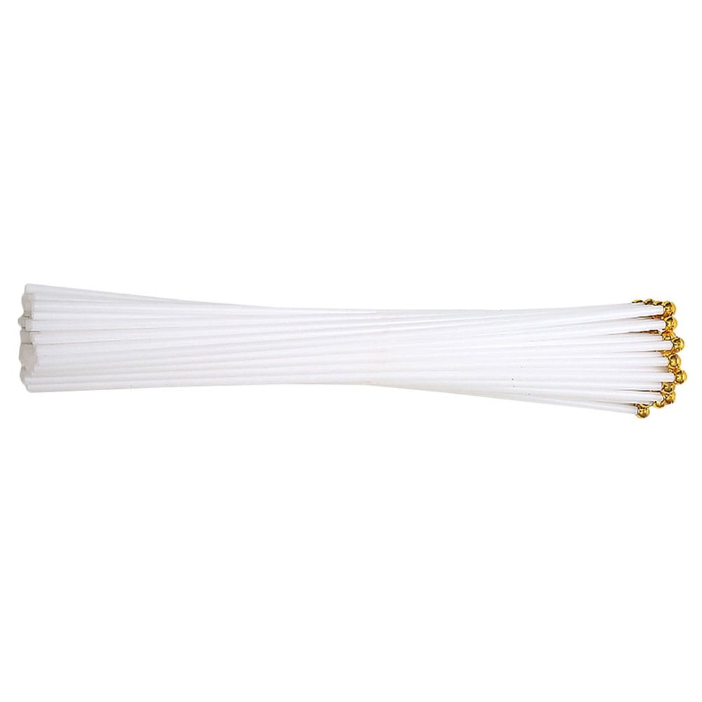 White Plastic Flagpole for Outdoor Use Handheld Flag Pole Sticks 100pcs ...