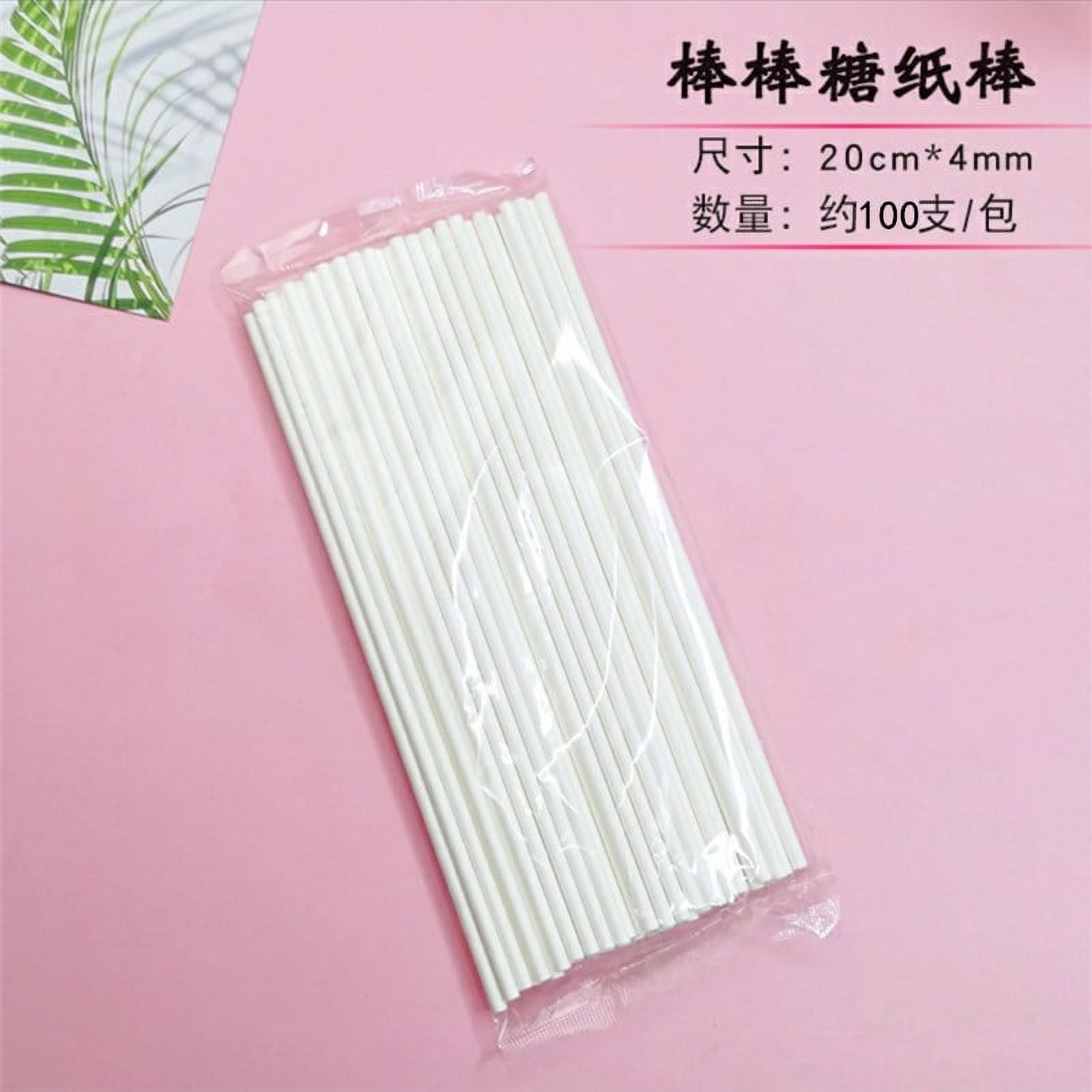 COOPHYA Candy Paper Bar Making Material 100pcs Lollipop Diy Sticks For ...