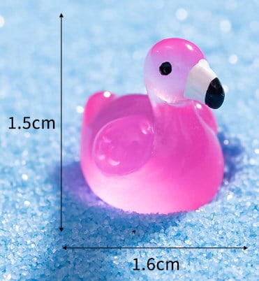 LEXSOMEO 100pcs Mini Flamingo Figurines Mini Animals Figures Tiny ...