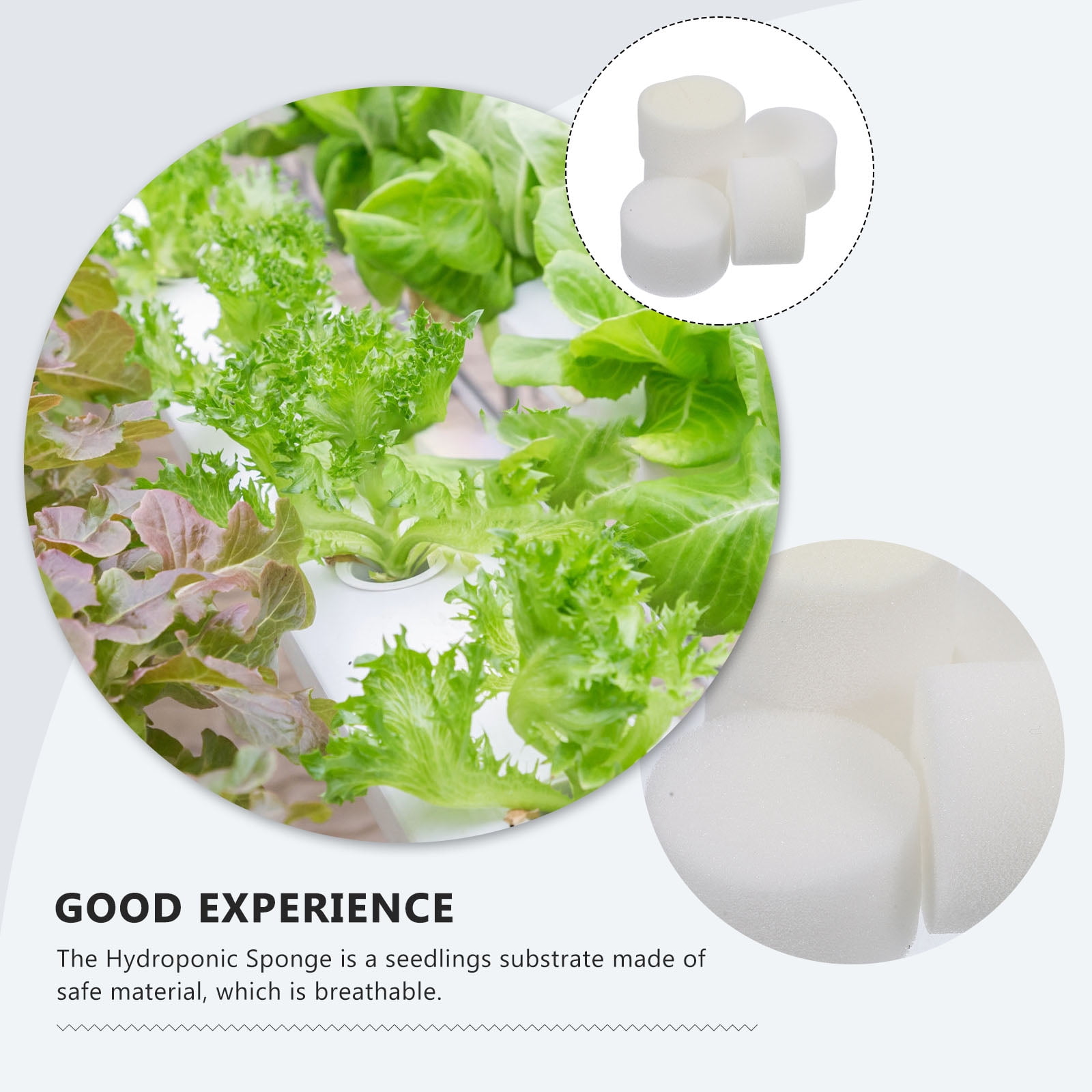 LEXSOMEO 100pcs Vegetable Hydroponic Sponge Blocks Hydroponic Sponge ...