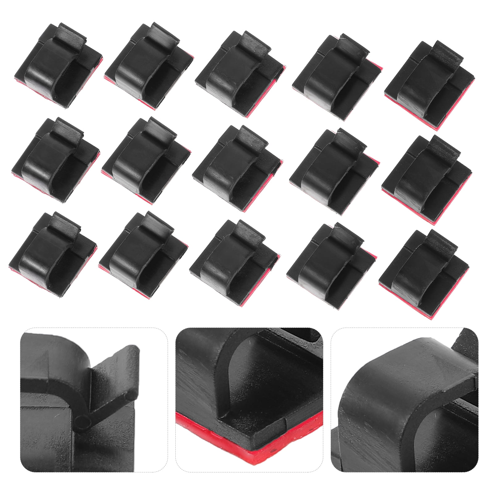 LEXSOMEO 100pcs Wire Fixing Clamps Self Adhesive Wire Sorting Clip ...