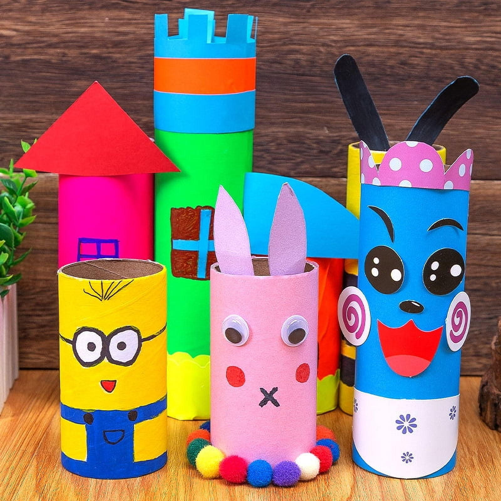 LEXSOMEO 10PCS Craft Rolls Sturdy Paper Tubes for DIY Art Projects ...