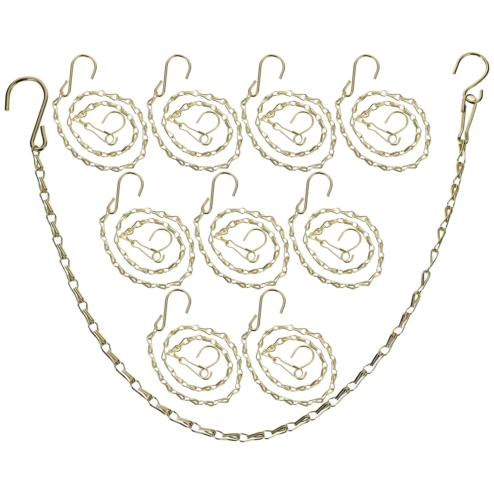 LEXSOMEO 10Pcs Hanging Baskets Chain Flower Pot Chain Bird Feeder ...