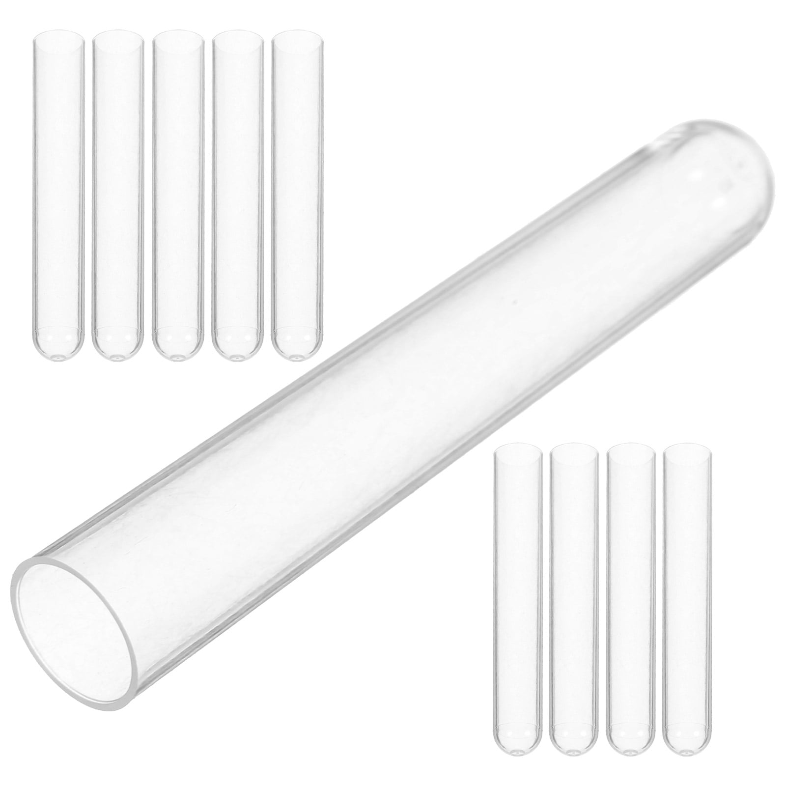 LEXSOMEO 10pcs Disposable Plastic Test Tube Sturdy Laboratory Test Tube ...
