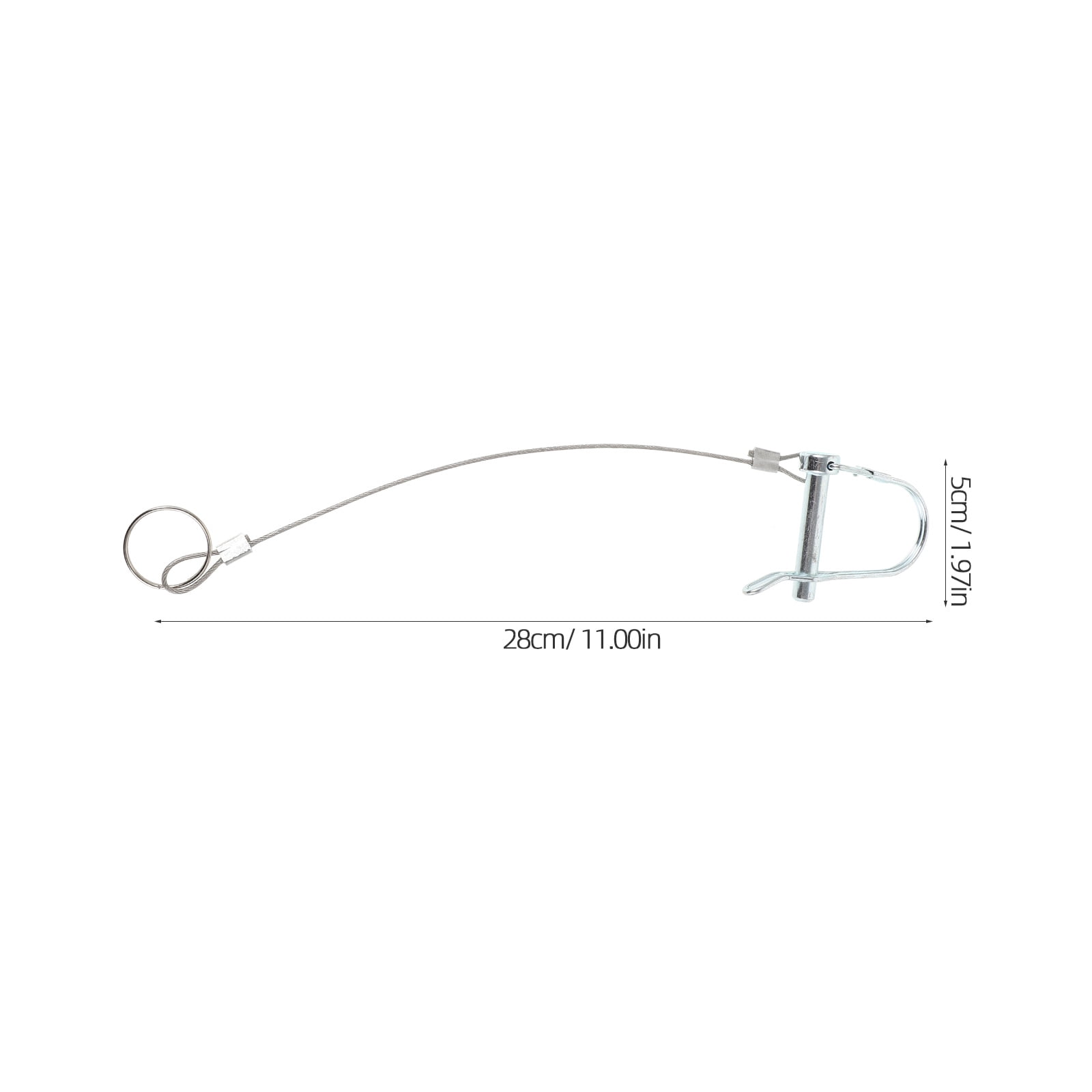LEXSOMEO 10pcs Hitch Pin With Tether Quick Release Ring Shaft Locking ...