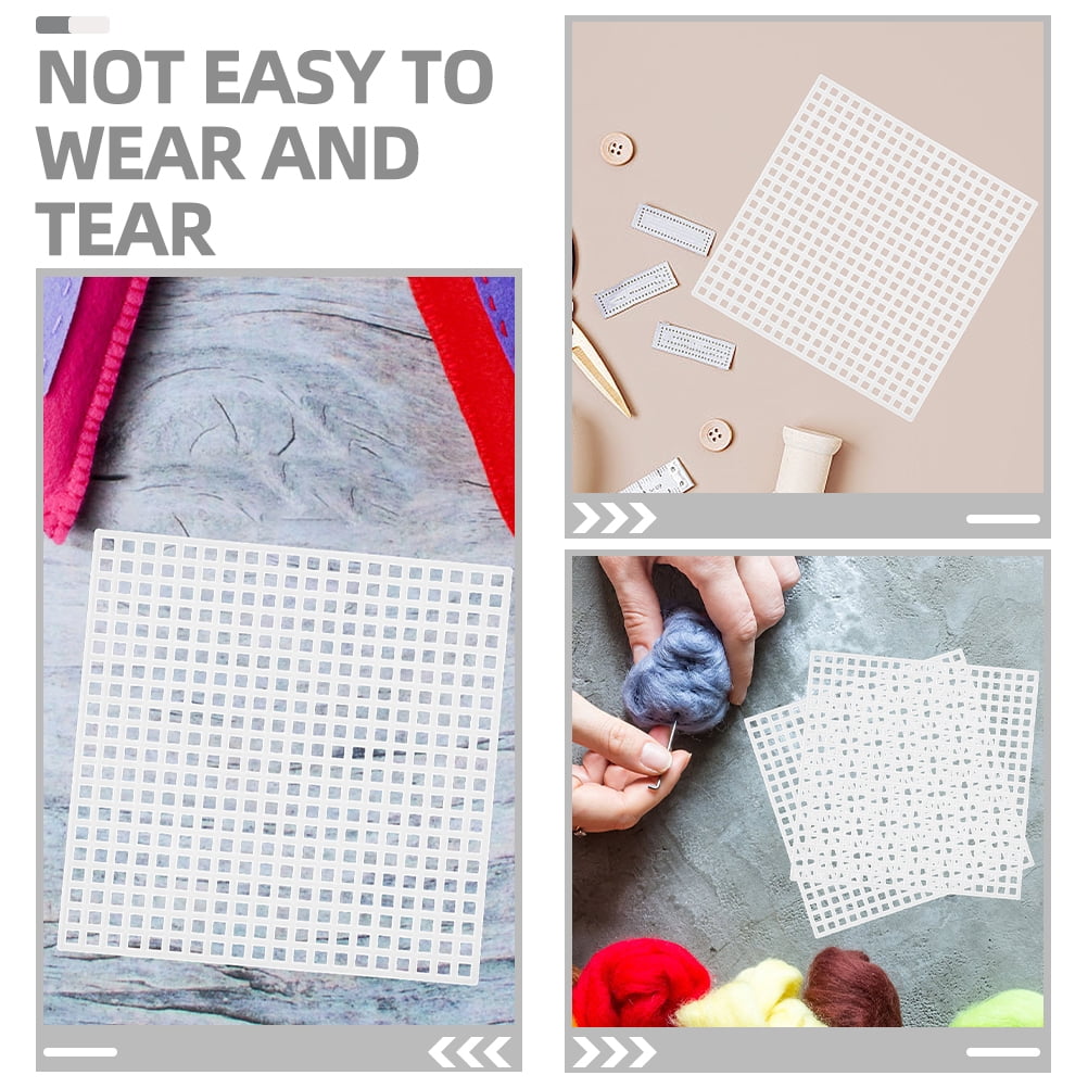 LEXSOMEO 10pcs Sewing Mesh Pads Plastic Mesh Sheet Embroidery Grid ...