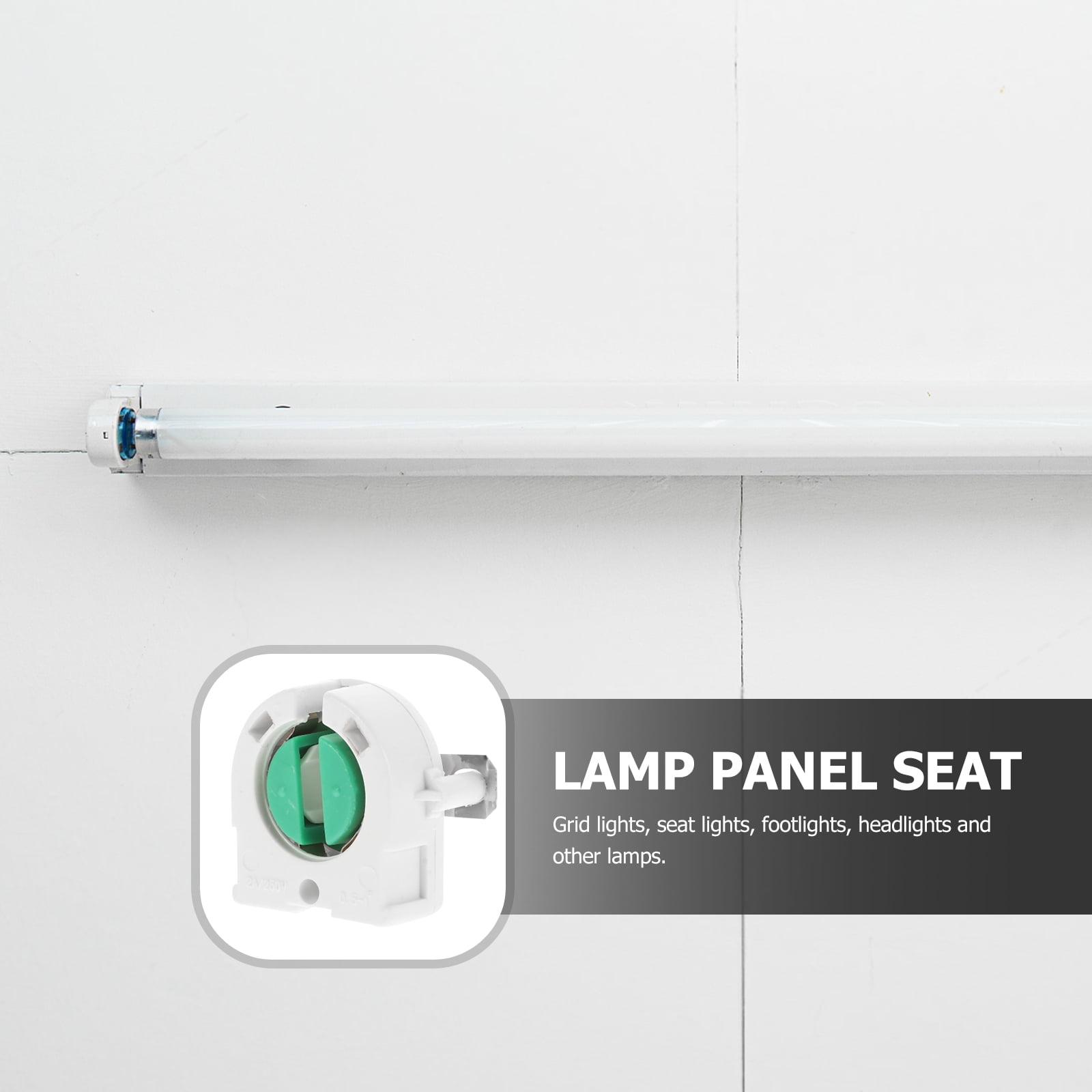 LEXSOMEO 10pcs T8 Lamp Holder Socket Non-Shunted Light Holder For Led ...