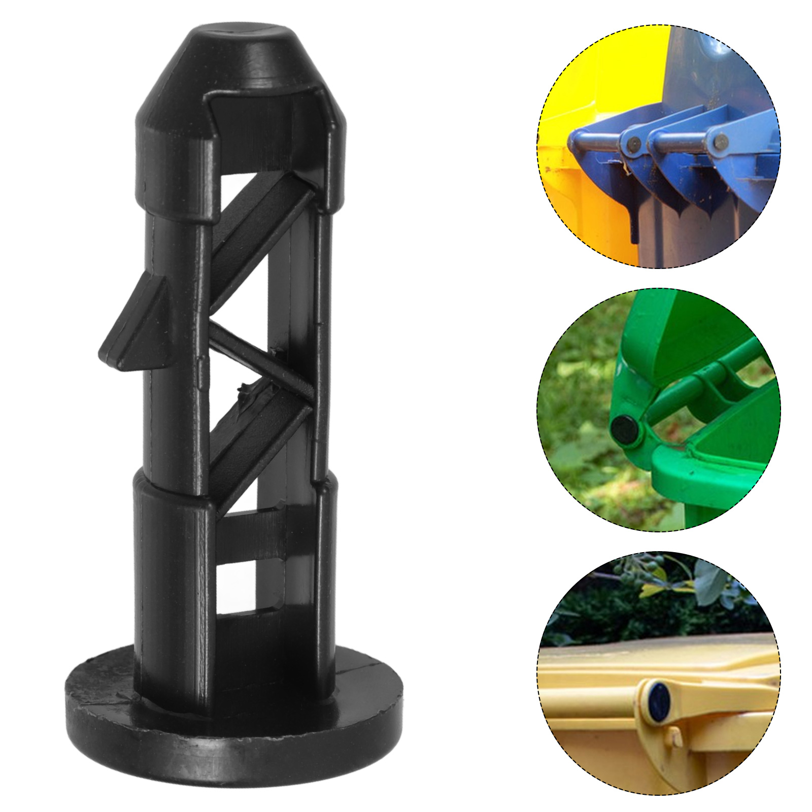 LEXSOMEO 10pcs Wheelie Bin Lid Hinge Pins Plastic Hinge Pins For 240l ...