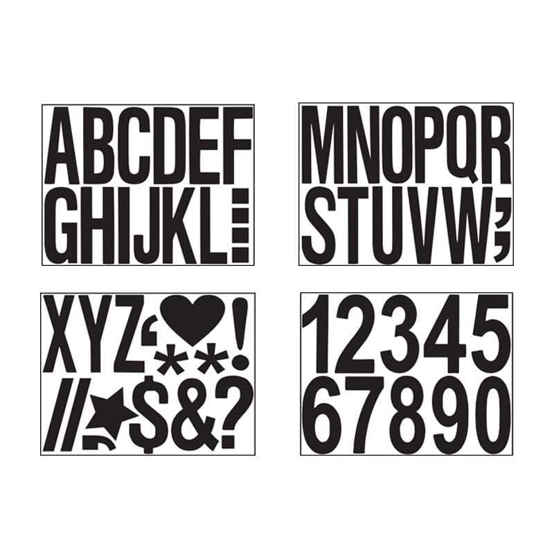 LEXSOMEO 12 Sheets Self Adhesive Letters And Numbers Stickers Decals ...