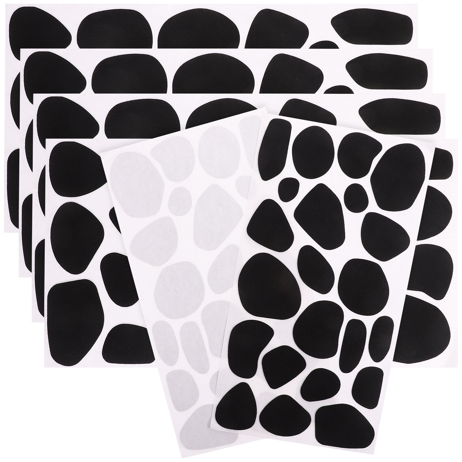 LEXSOMEO 12 sheet Black Felt Diy Stickers For Kids Reusable And Fun ...