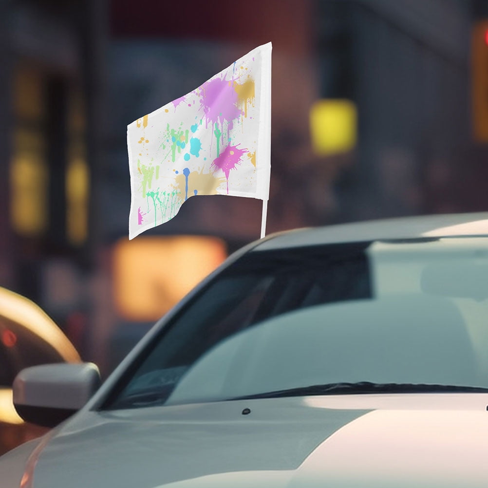 LEXSOMEO 12pcs Handheld Flags Hand Shaking Flags Competition Flags ...