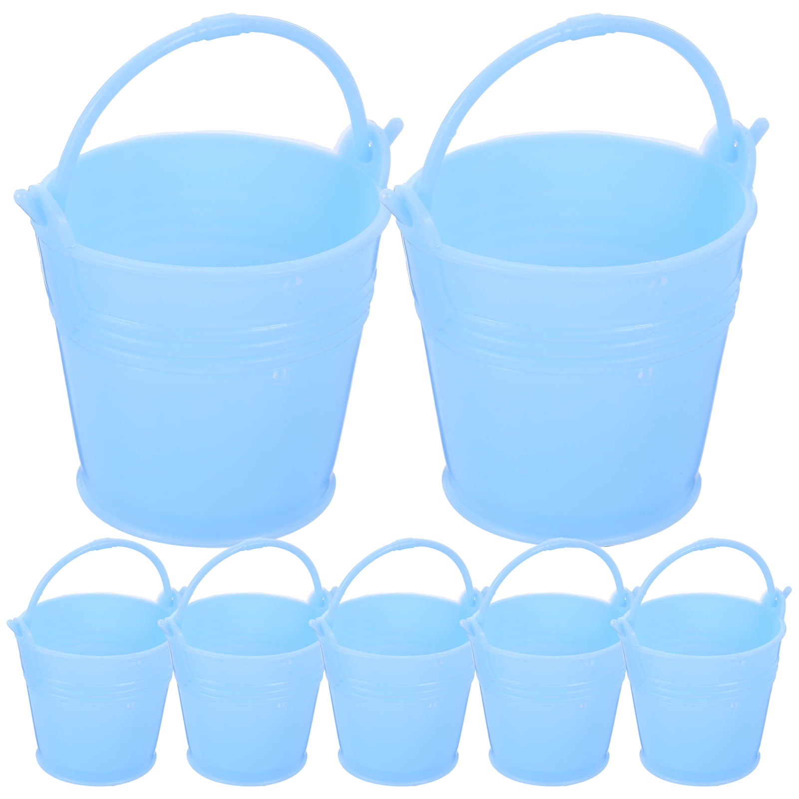 HEMOTON 12Pcs Sky-Blue Candy Buckets For Holiday Decorations Small ...