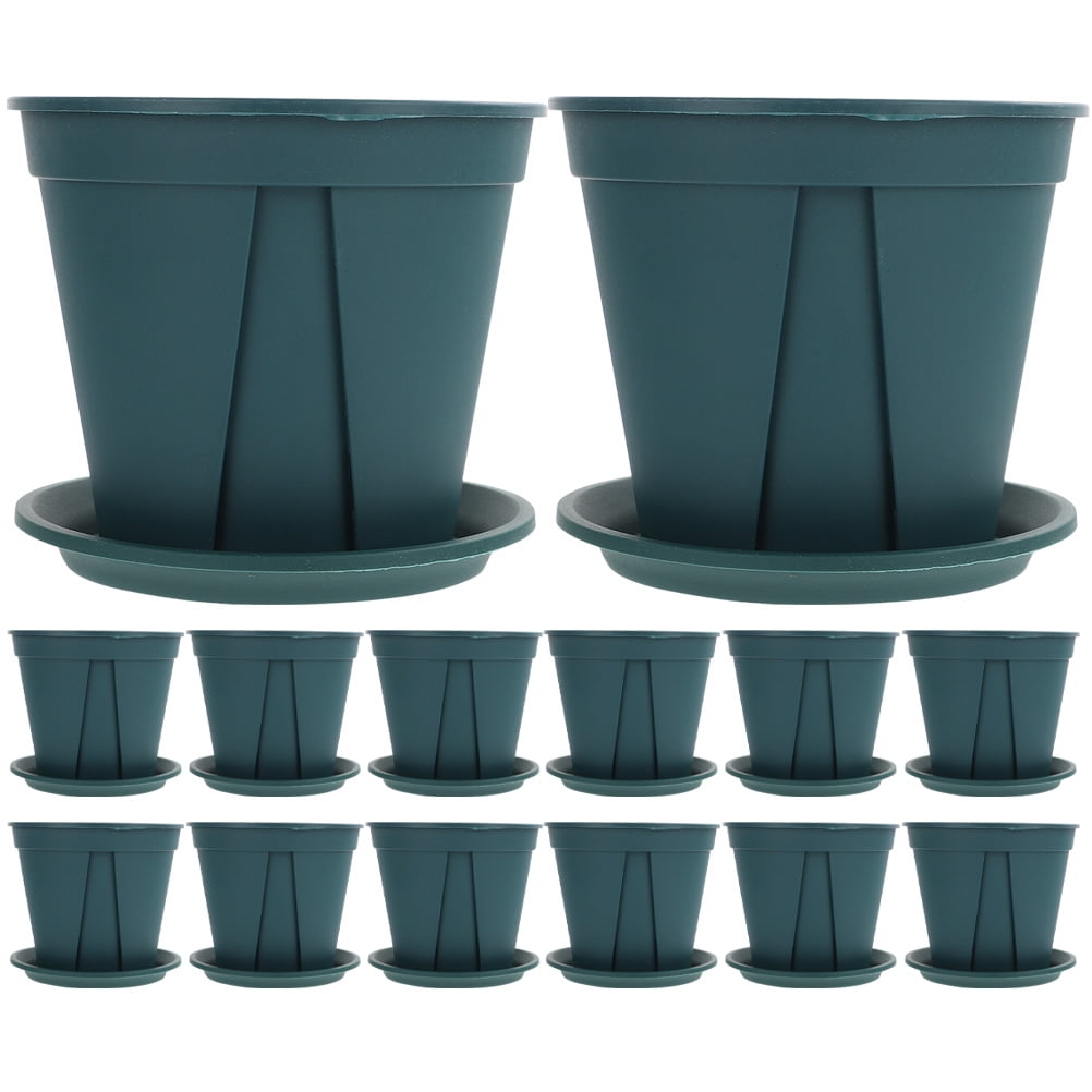 LEXSOMEO 14 Set Gardening Flower Pot Drainage Holes Flower Planter ...