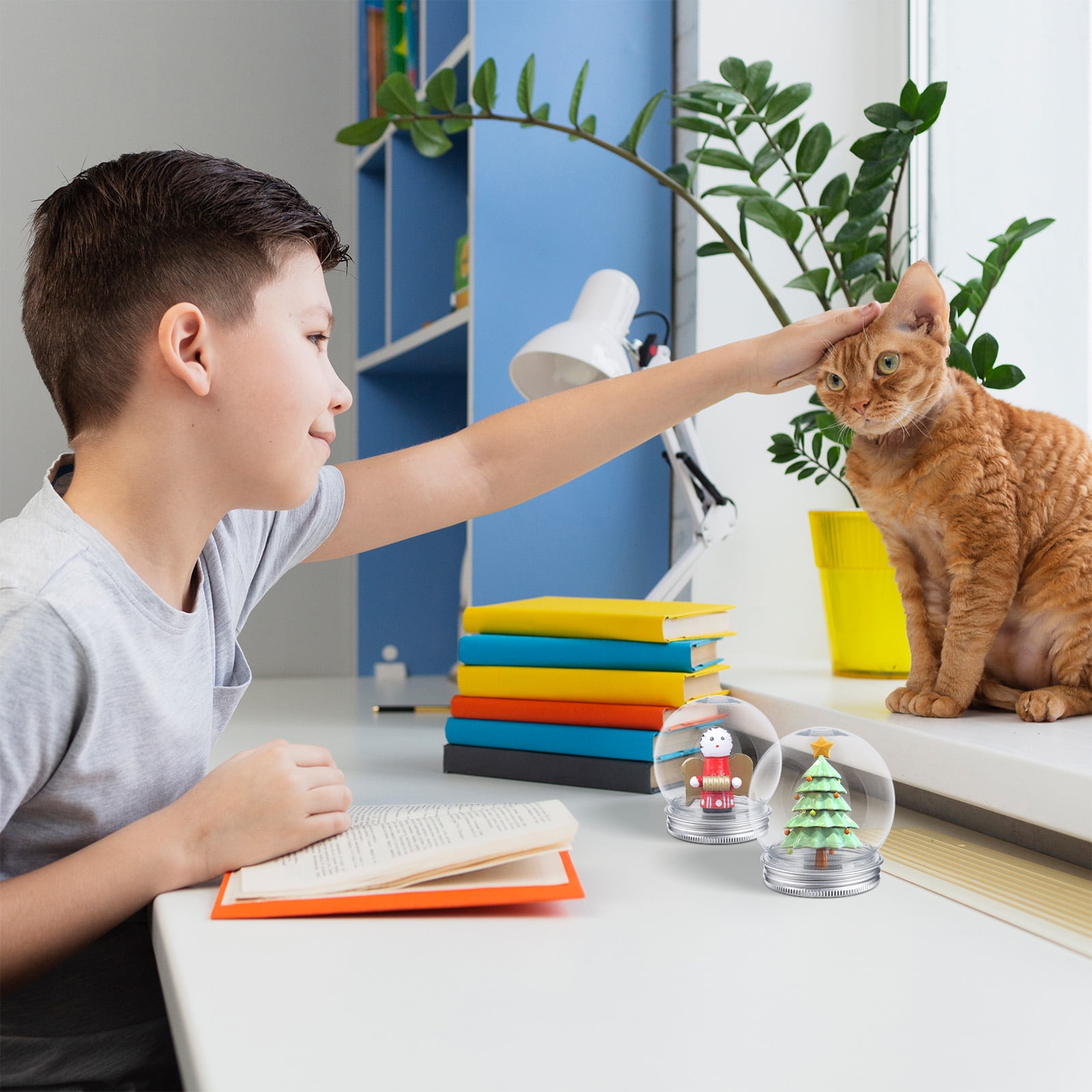 HEMOTON 15pcs Snow Globe Ornament Craft Kits DIY Figurines for Party ...