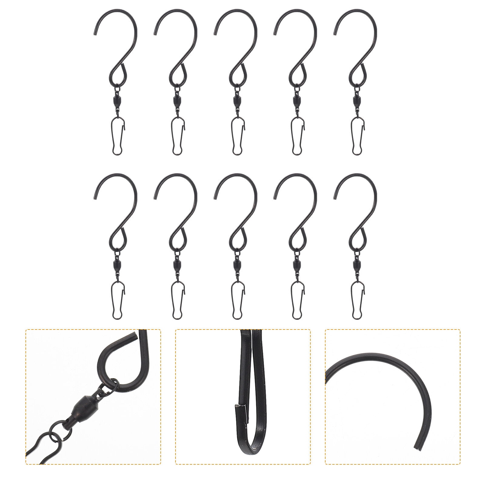 LEXSOMEO 15pcs Wind Spinner Swivel Hooks Clips Hanging Wind Spinners ...