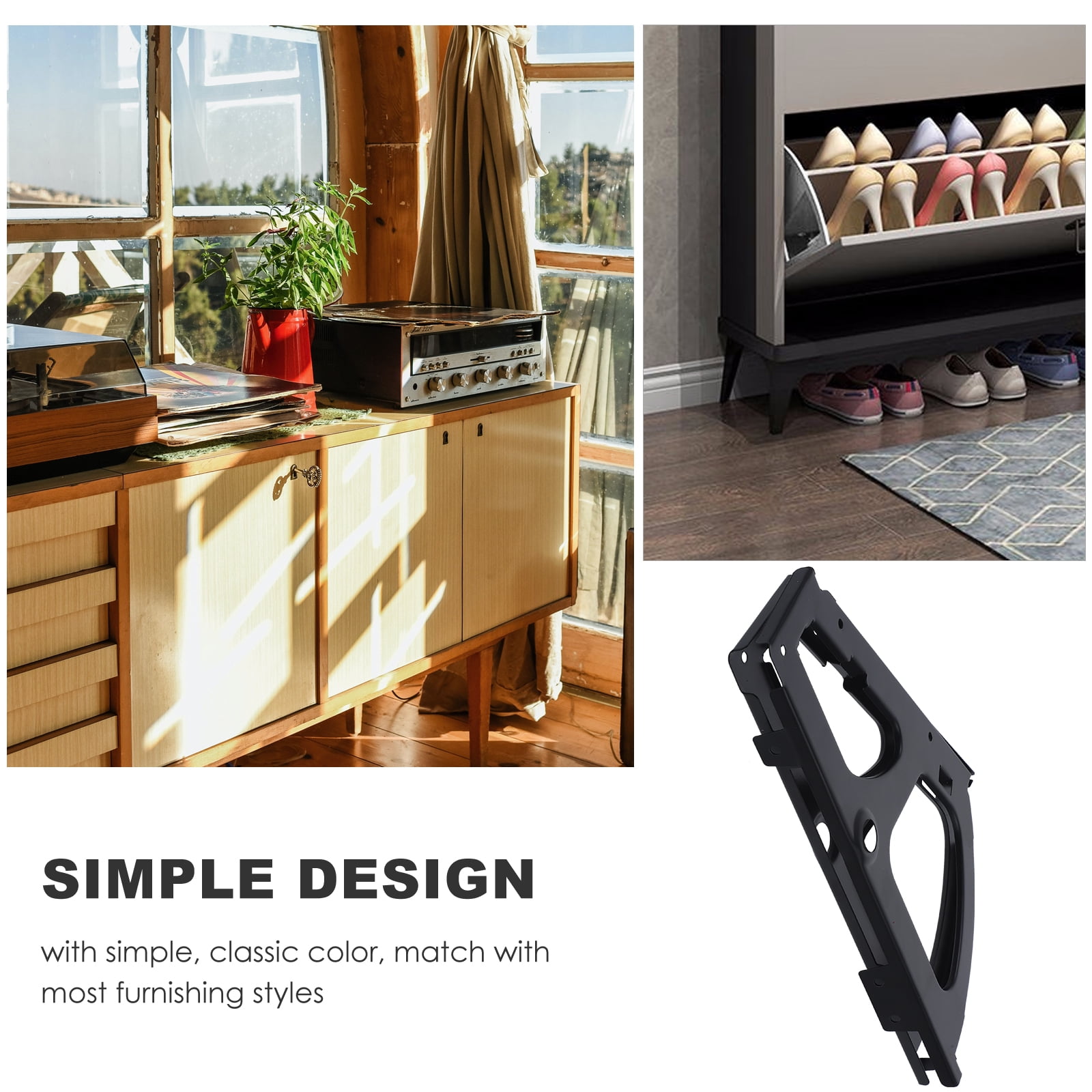 LEXSOMEO 2 Pairs Shoes Cabinet Flips Frame Shoe Drawer Hinges Shoes ...