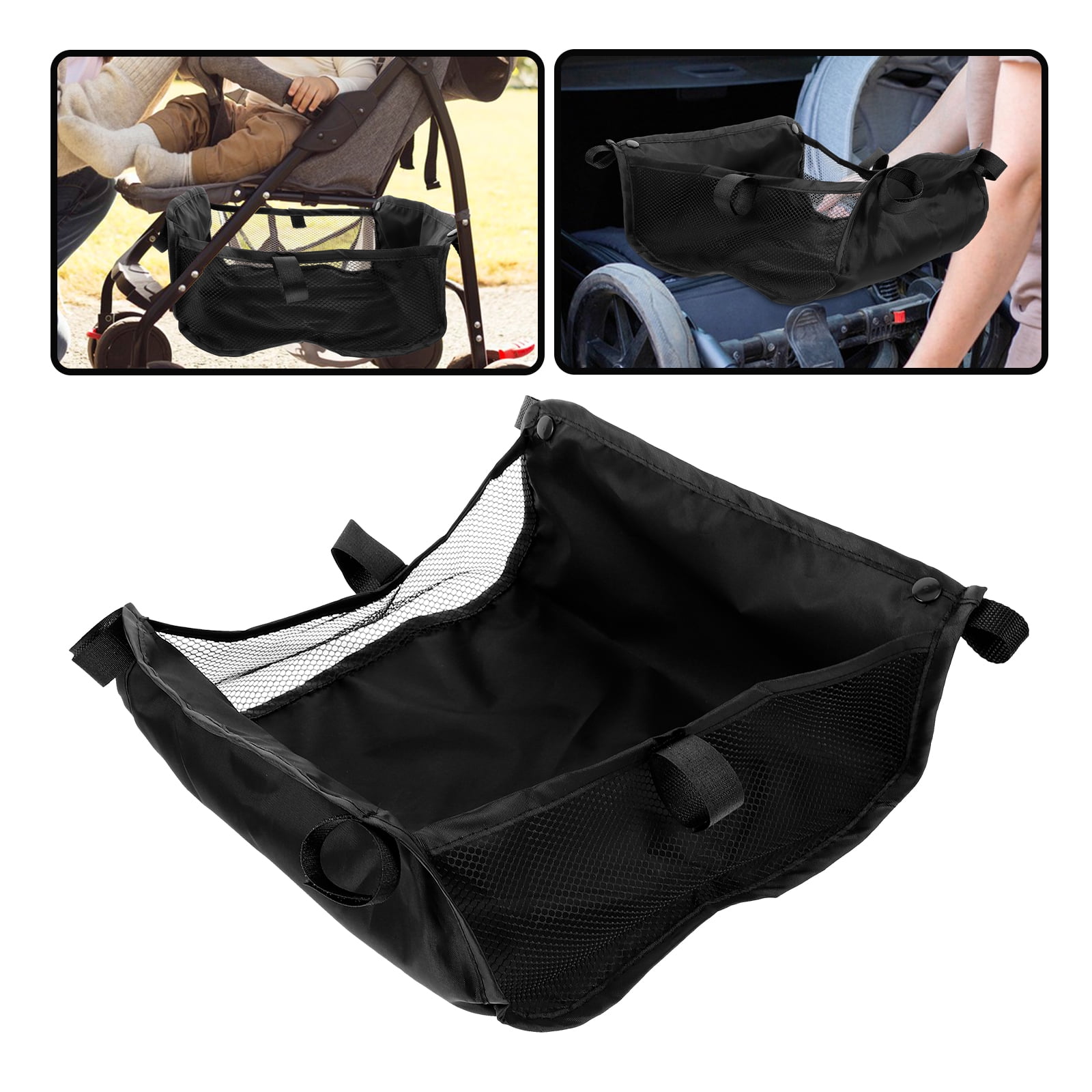 LEXSOMEO 2 Pcs Stroller Organizer Under Baby Stroller Storage Baskets ...