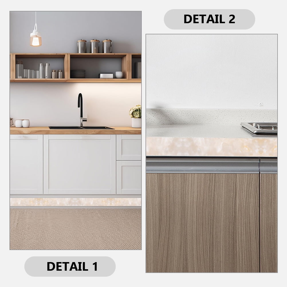LEXSOMEO 2 Rolls Skirting Board Cover Marble Paper Marble Countertop ...