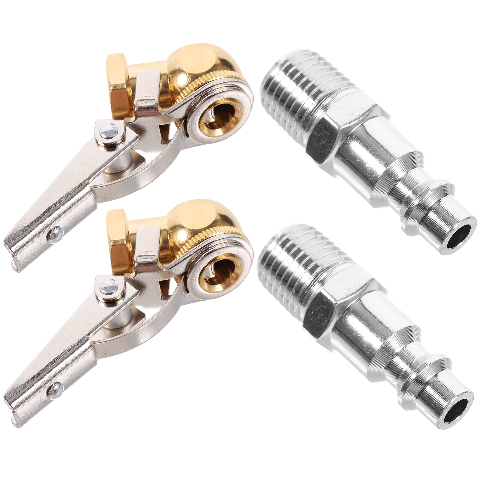 LEXSOMEO 2 Sets Tire Inflator Lock Air Chuck 1/4 Internal Thread Chuck ...