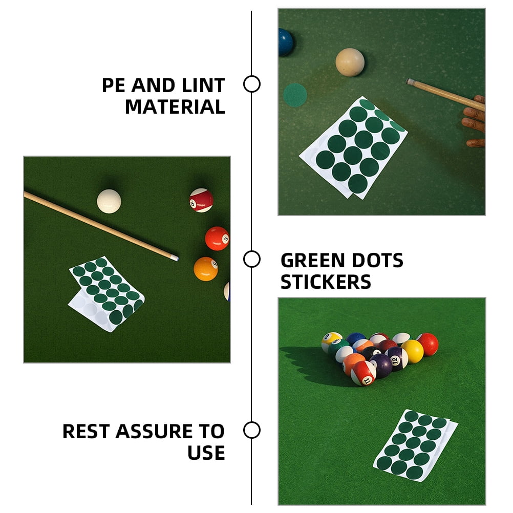 LEXSOMEO 2 Sheets Table Position Mark Dot Billiard Table Making Point ...