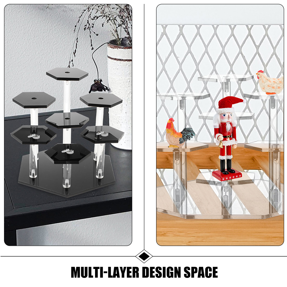 LEXSOMEO 2 sets of Acrylic Display Stands Perfume Organizers Storage ...