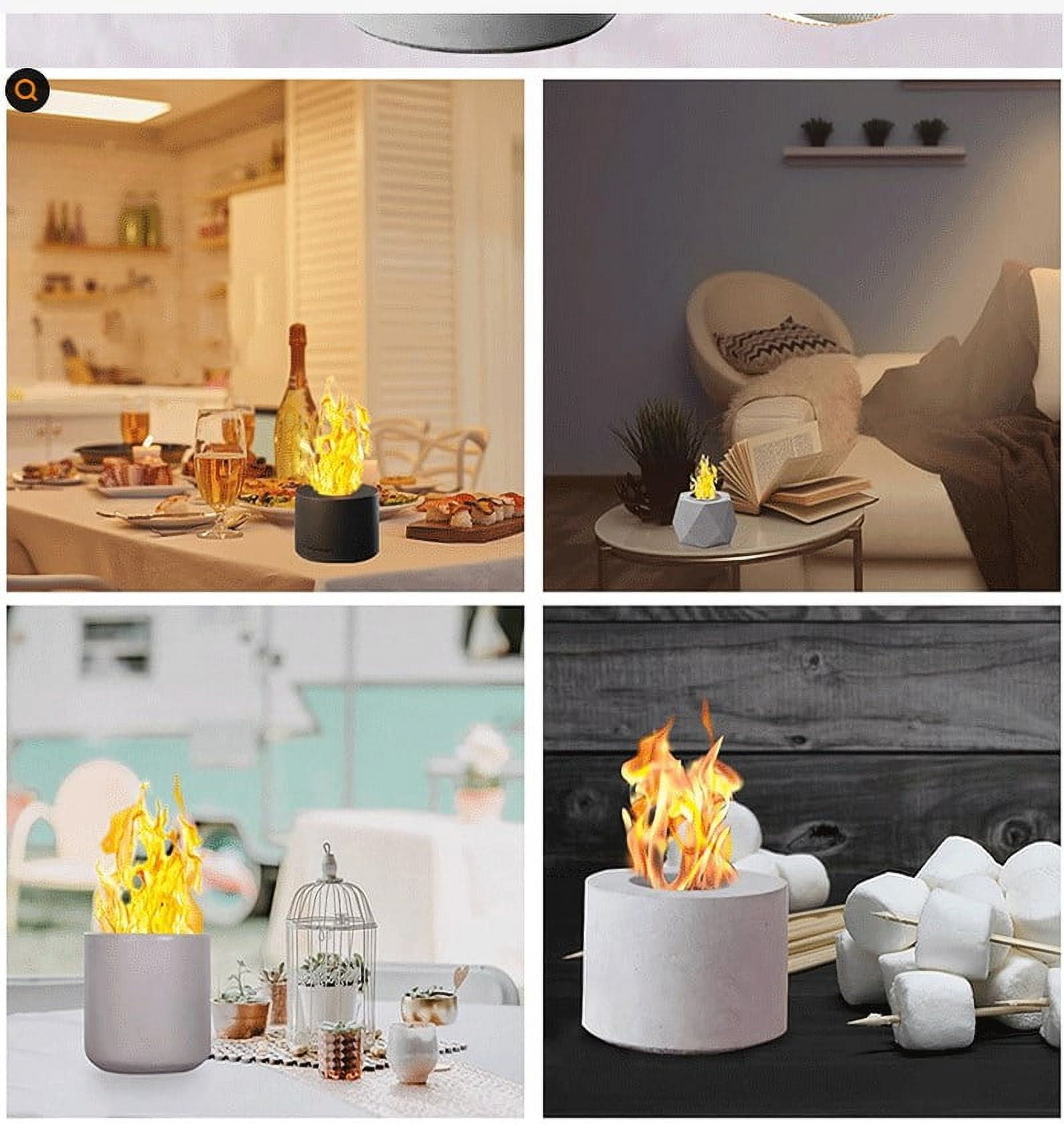 LEXSOMEO 20 Pcs Small Ceramic Wool Wick For Tabletop Fire Pit Fireplace ...