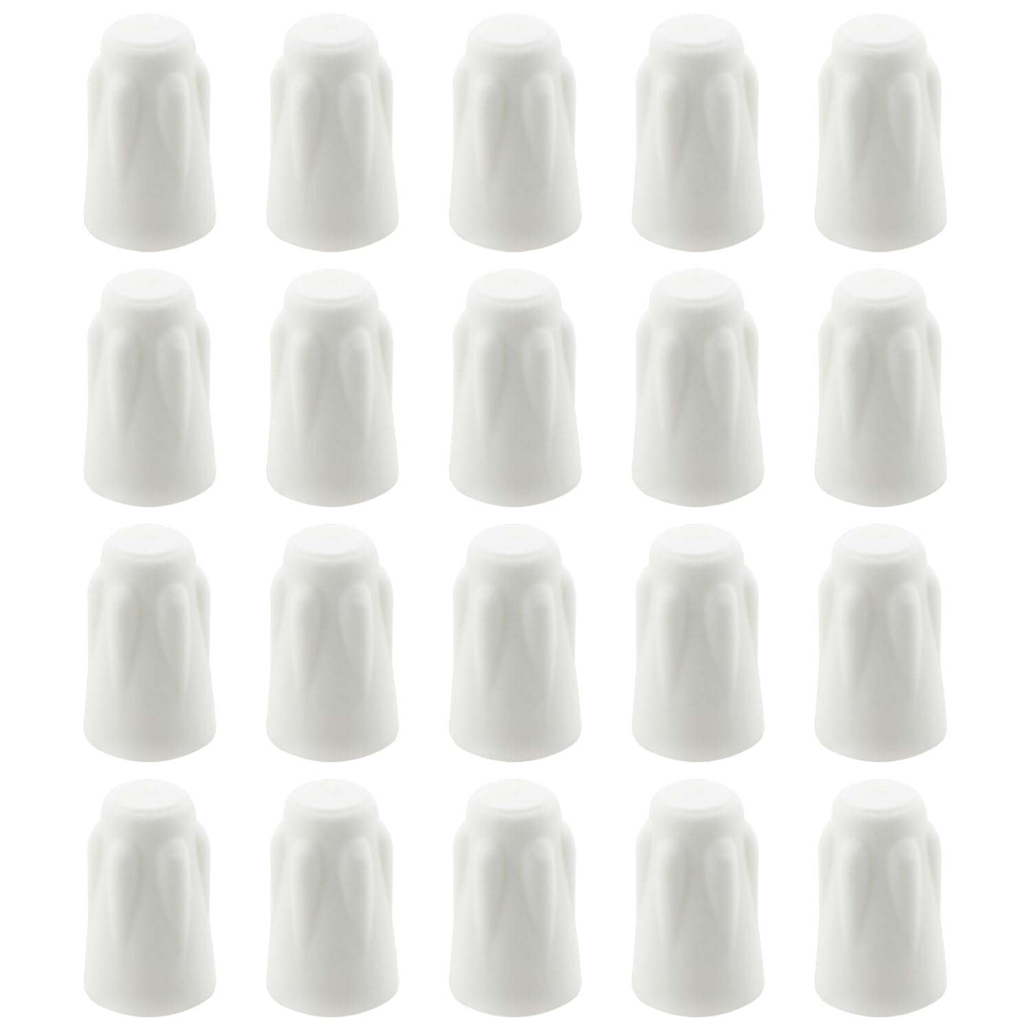 RENACLIPY 20Pcs White Ceramic Wire Caps for High Temp Electrical ...