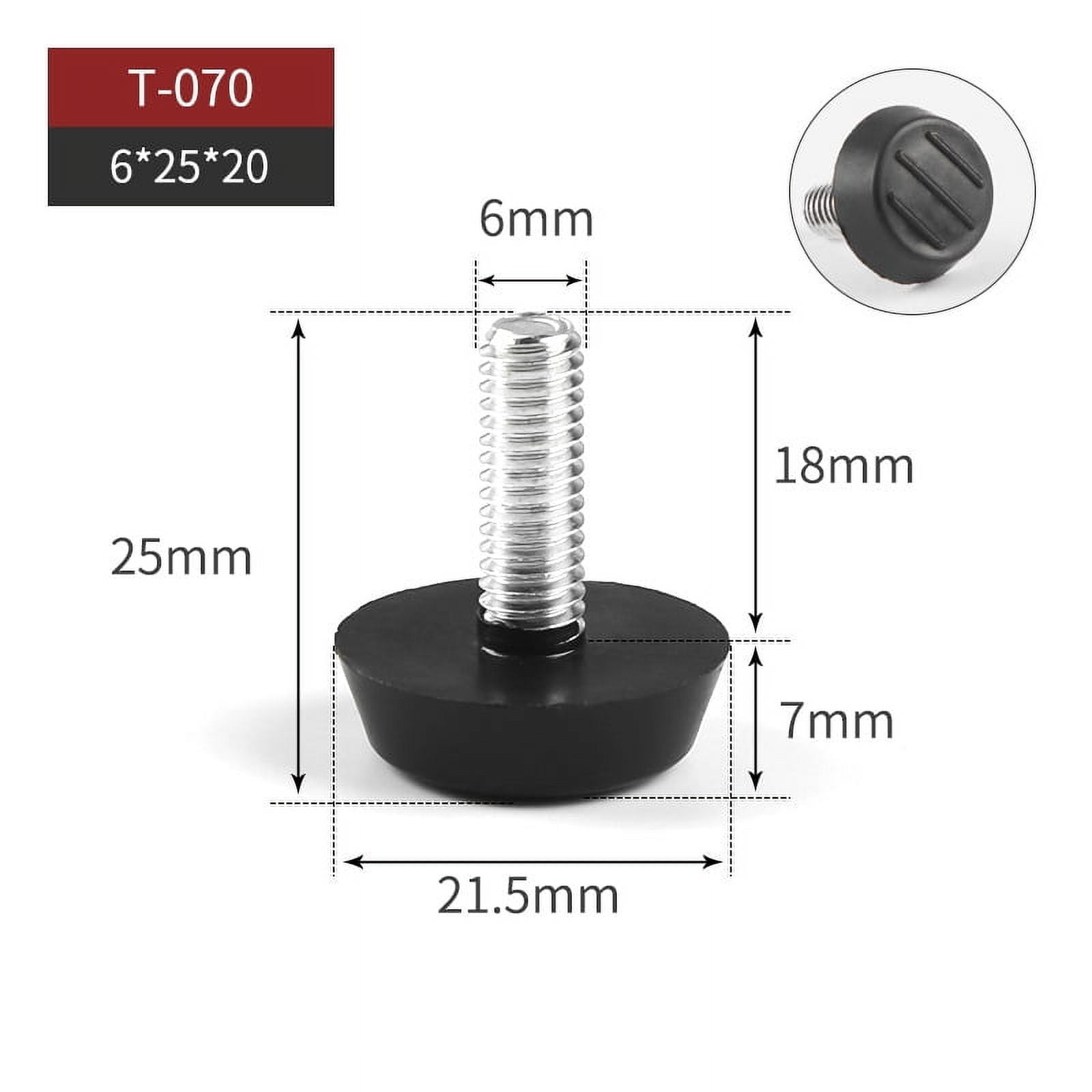 LEXSOMEO 20pcs Adjustable Furniture Foot Pads Screw On Chair Gliders ...