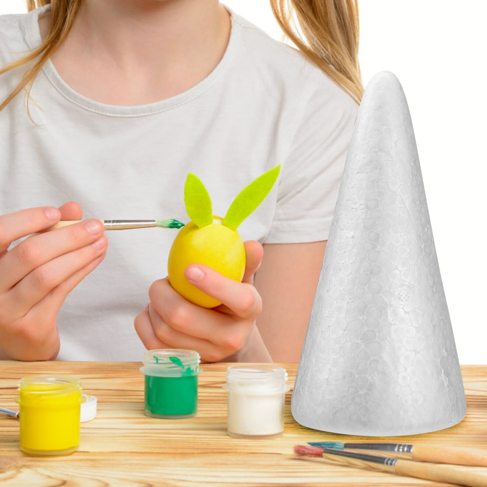 LEXSOMEO 20pcs Decorative Foam Cones, Craft Foam Cones Foam Tree Cones ...