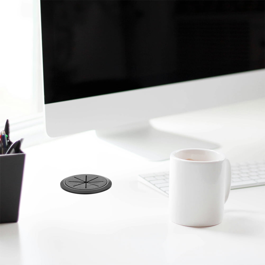 LEXSOMEO 20pcs Desk Grommet Desktop Cable Hole Covers Round Cord Hole ...