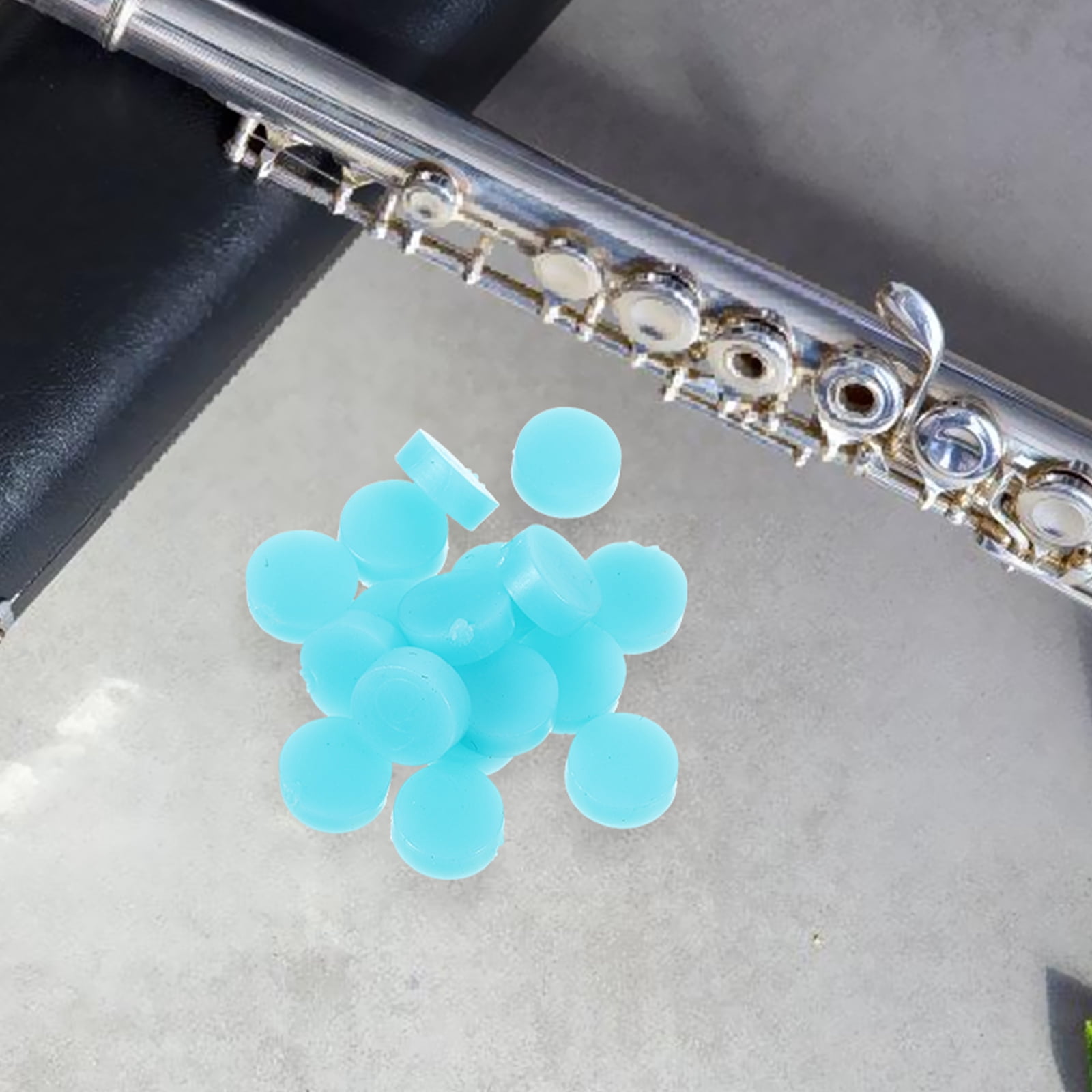 LEXSOMEO 20pcs Flute Plugs Silicone Flute Key Covers Flute Hole Plugs ...