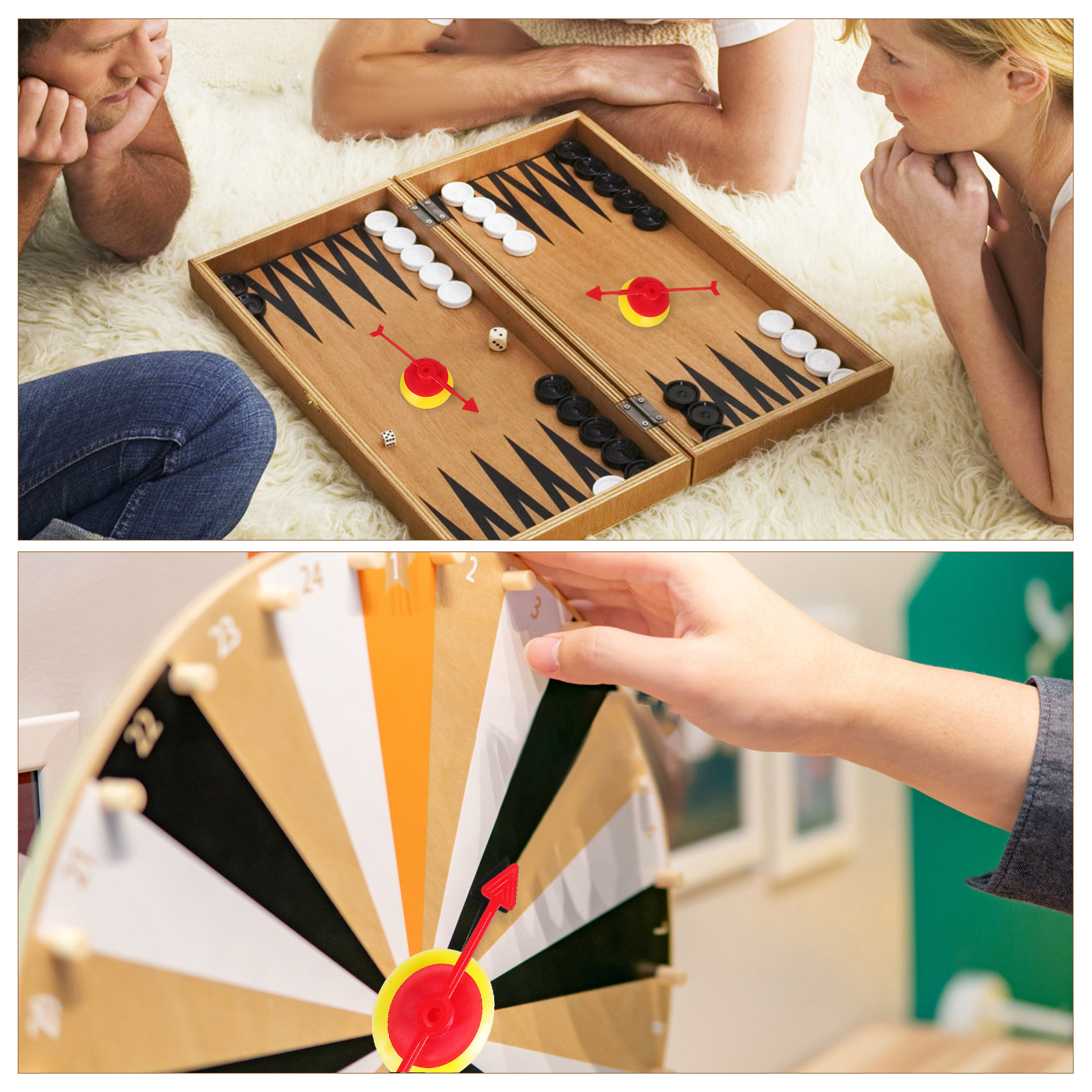 LEXSOMEO 25 Pcs Arrow Spinners Game Spinner Game Spinner Arrow Game ...